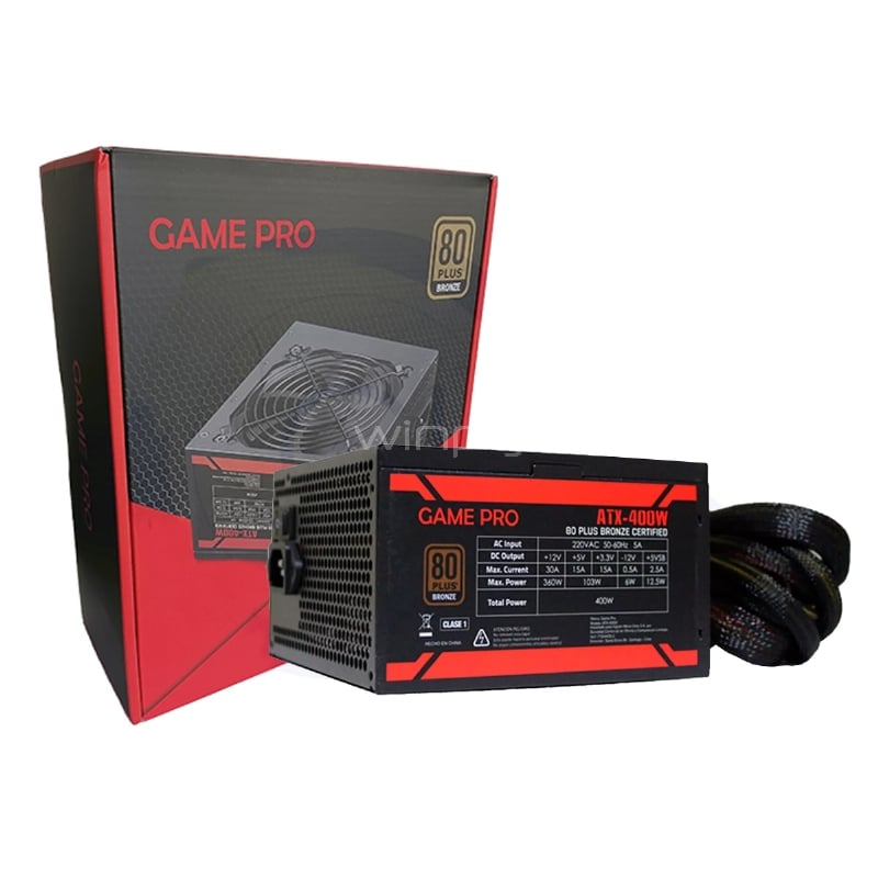Fuente de Poder Game Pro ATX-400W - Game Pro ATX-400W - Winpy.cl