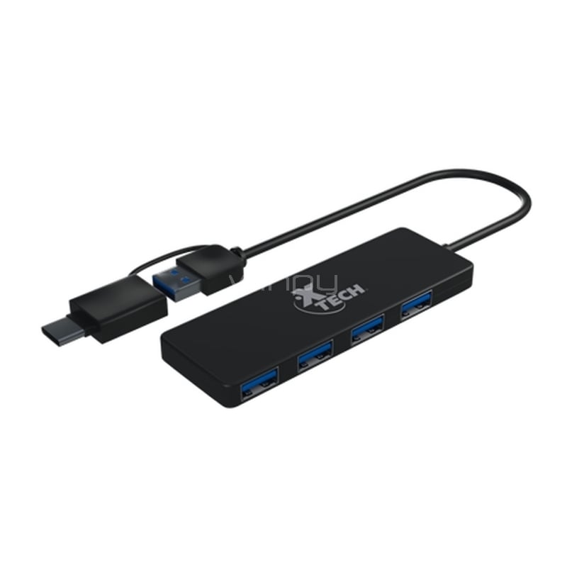 Adaptador Multipuerto HUB XTech XTC-390 USB-C/ USB-A - XTC-390 - Winpy.cl