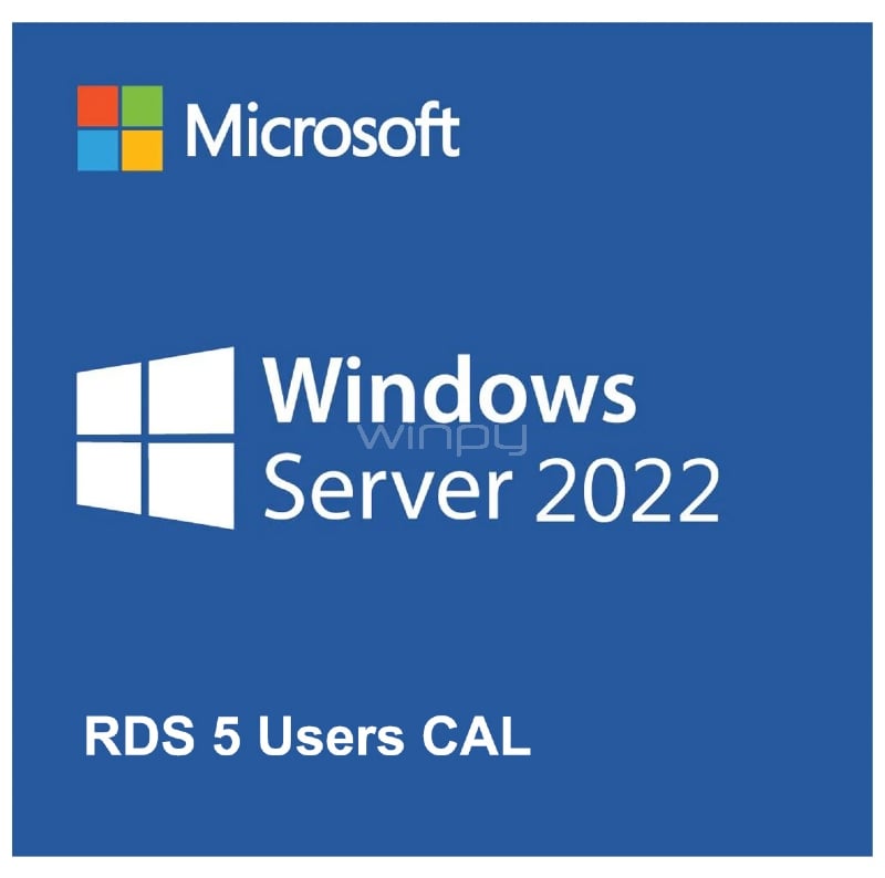 Pack CAL Microsoft Windows Server 2022 ROK de HPE (CAL, 5 Users, Multi ...