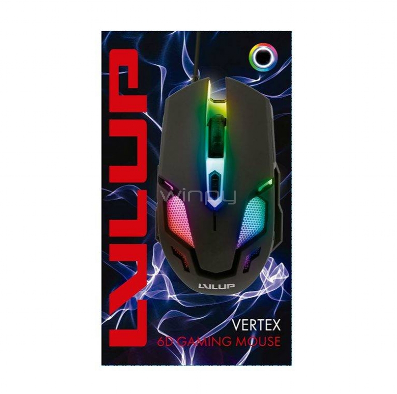 Mouse Gamer LvlUp Vertex 5 botones - LU738-NOC-SA-6 - Winpy.cl