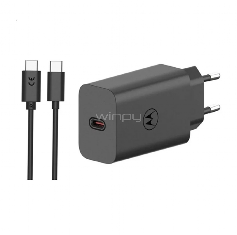 Cargador USB-C Motorola TurboPower con Cable - SJMC682 - Winpy.cl