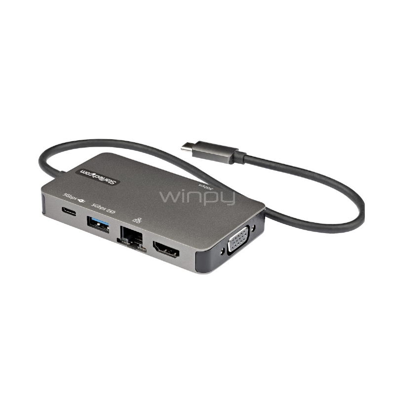 Adaptador Multipuerto HUB StarTech USB-C - DKT30CHVPD2 - Winpy.cl