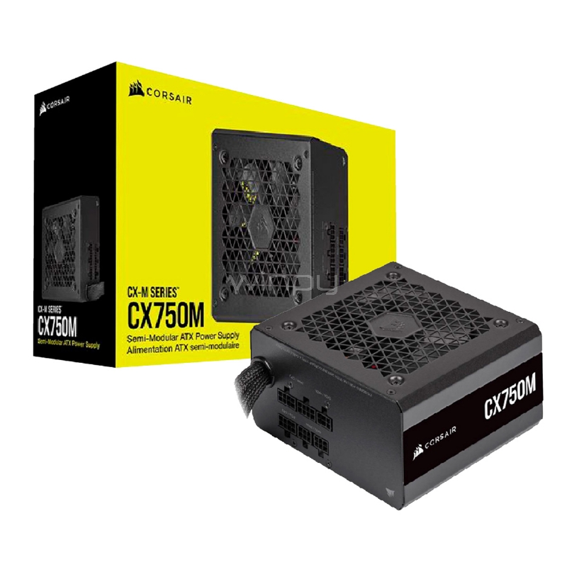 Fuente de Poder Corsair CX750M de 750W - CP-9020222-NA - Winpy.cl