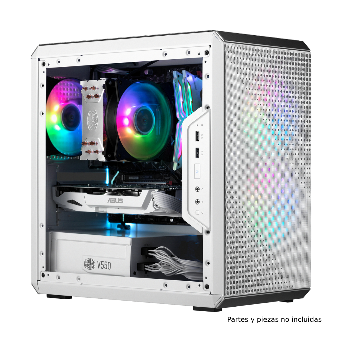 Gabinete Gamer Cooler Master MasterBox Q300L White - MCB-Q300L-WANN-S00 - Winpy.cl
