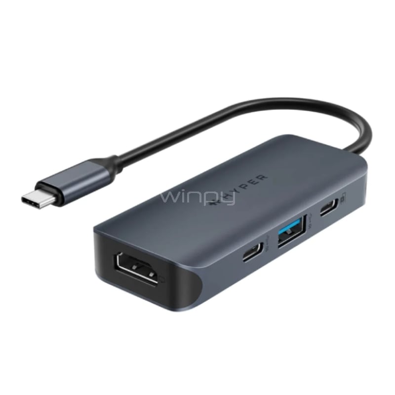 Adaptador Multipuerto Hub HyperDrive Next 4 USB-C - HD4001GL - Winpy.cl
