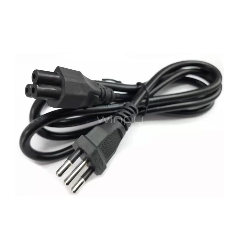 Cable de Poder Tipo Trébol de 1 metro - 32CBLAC600 - Winpy.cl