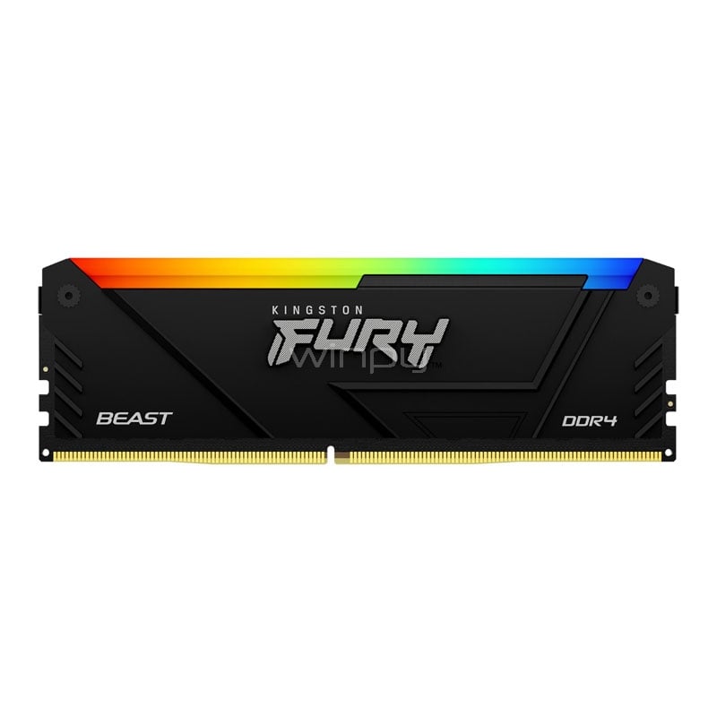 Memoria RAM Kingston FURY Beast RGB de 16GB - KF436C18BB2A/16 - Winpy.cl