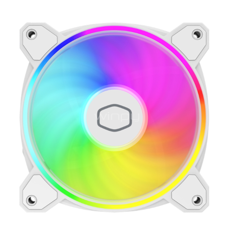 Ventilador Cooler Master MasterFan MF120 HALO2 White - MFL-B2DW-21NP2 ...