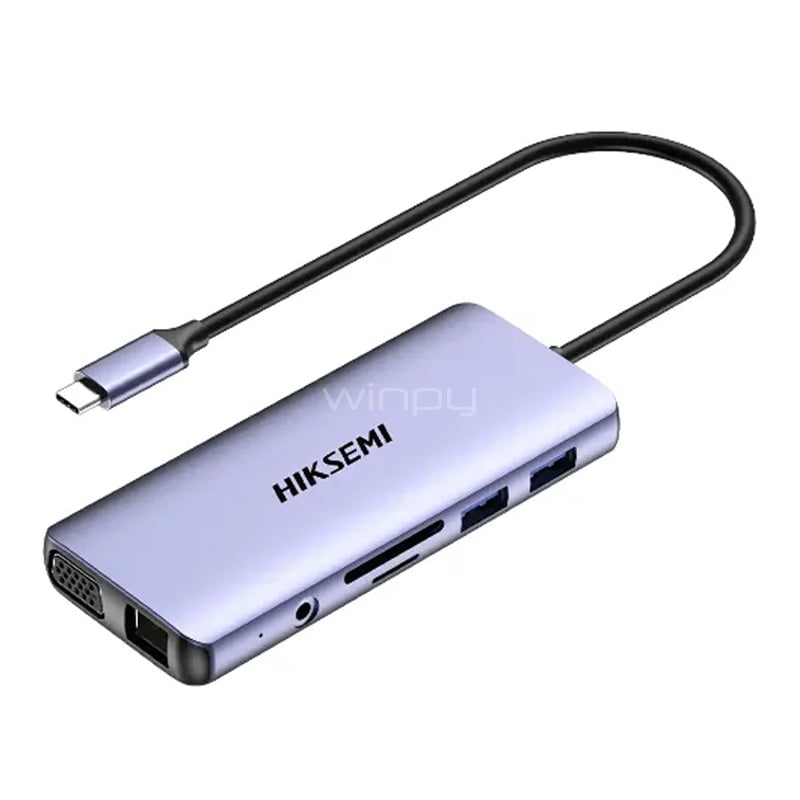 Adaptador Multipuerto HUB Hiksemi DS11 USB-C - HS-HUB-DS11 - Winpy.cl