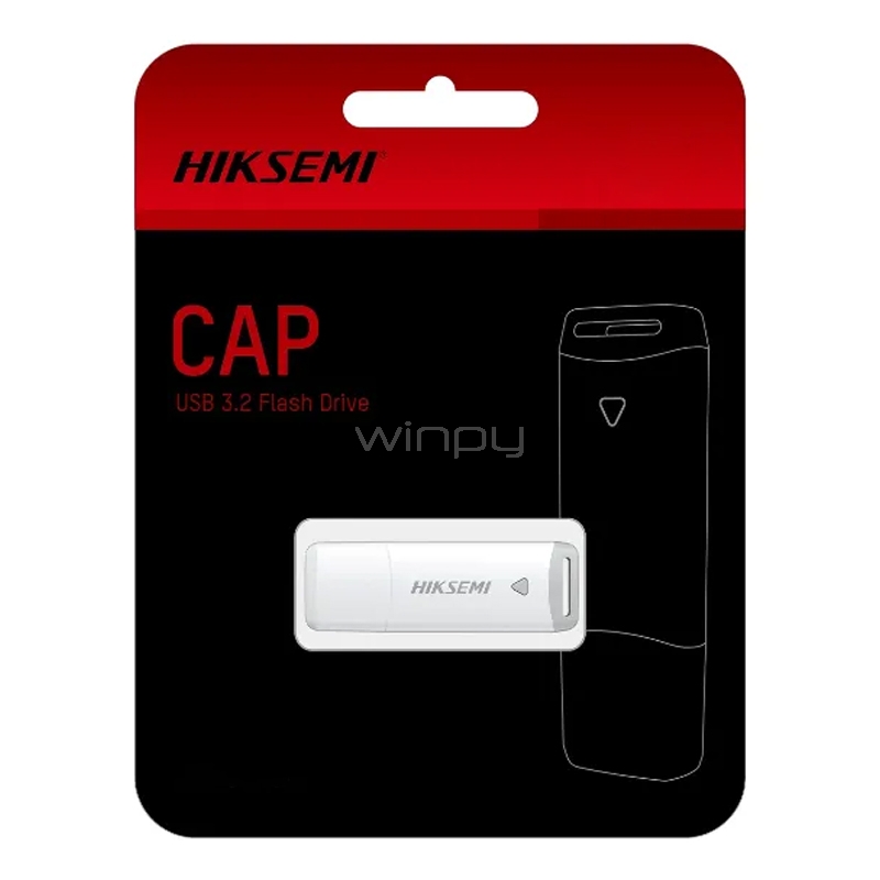 Pendrive Hiksemi CAP de 16GB (USB 2.0, Blanco) | HS-USB-M220P 16G