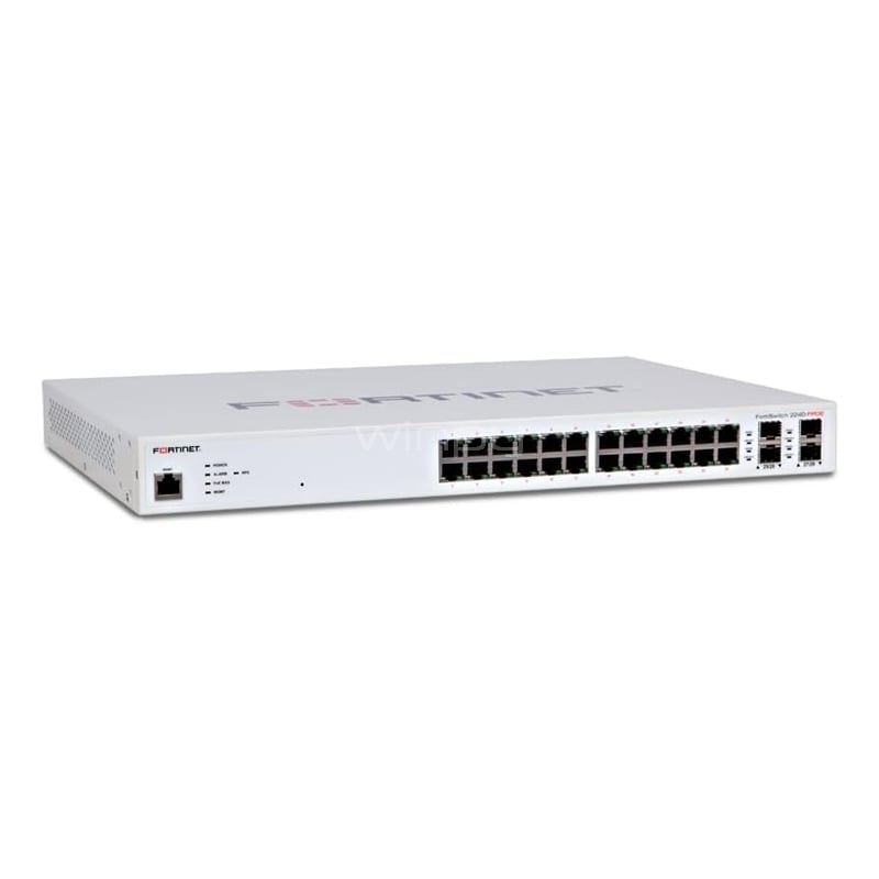 Switch Fortinet 124F-FPOE de 24 Puertos (Layer 2, 10G SFP+, PoE+, 370W ...