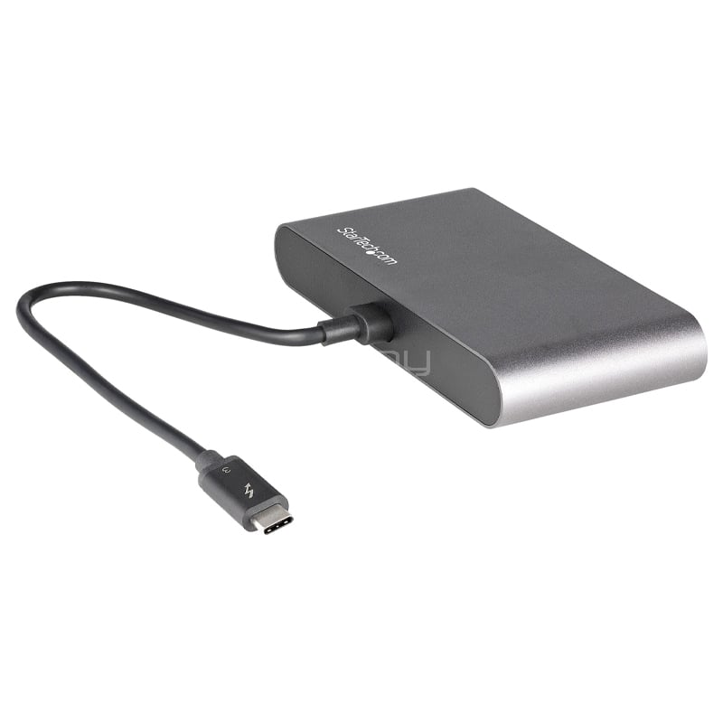 Adaptador Multipuerto HUB StarTech USB-C - TB3DKM2DPL - Winpy.cl
