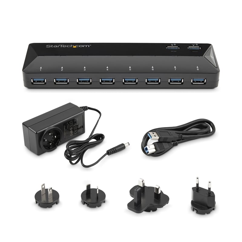 Adaptador Multipuerto HUB StarTech de 10 Puertos - ST103008U2C - Winpy.cl
