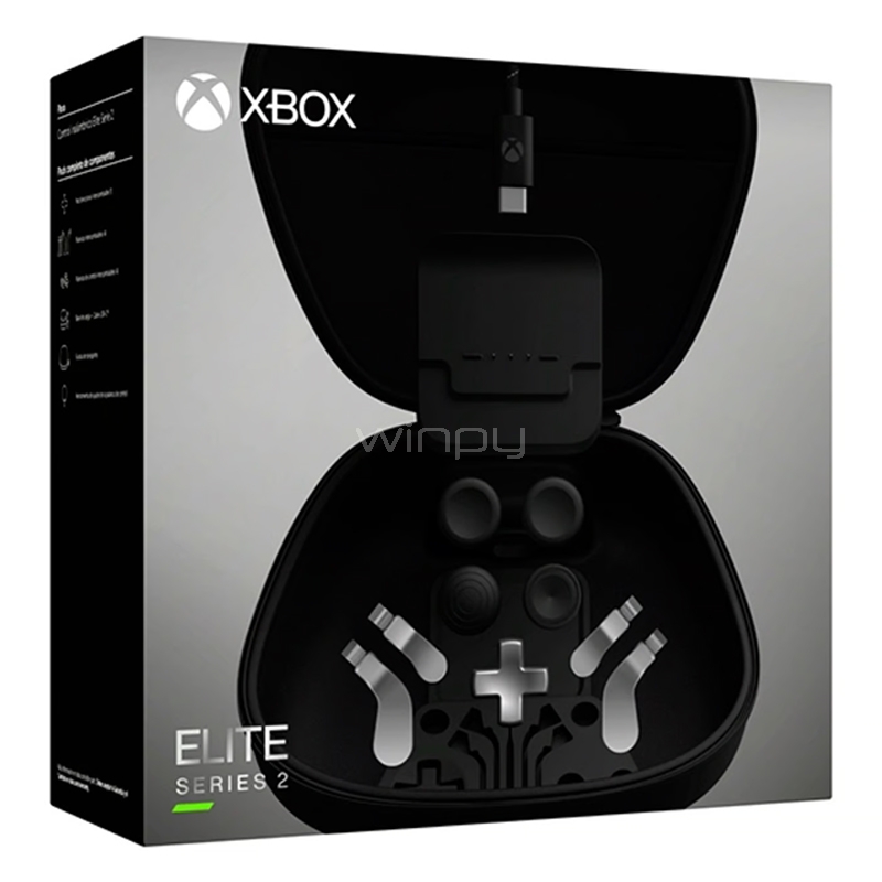 Estuche de Componentes y Carga Xbox para Control Elite Series 2 (USB-C ...