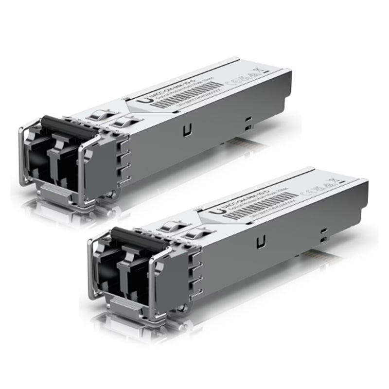 Pack 2 Módulos Transceptores Ubiquiti MultiModo (SFP, 1G, hasta 550mt ...
