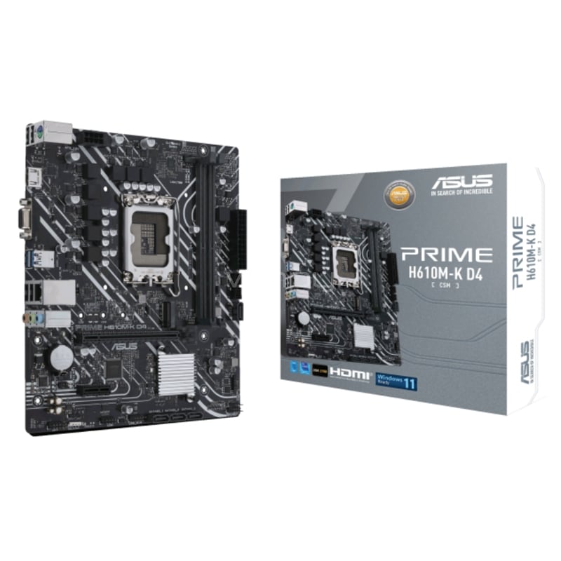 Placa Madre ASUS PRIME H610M-K D4-CSM - PRIME H610M-K D4-CSM - Winpy.cl