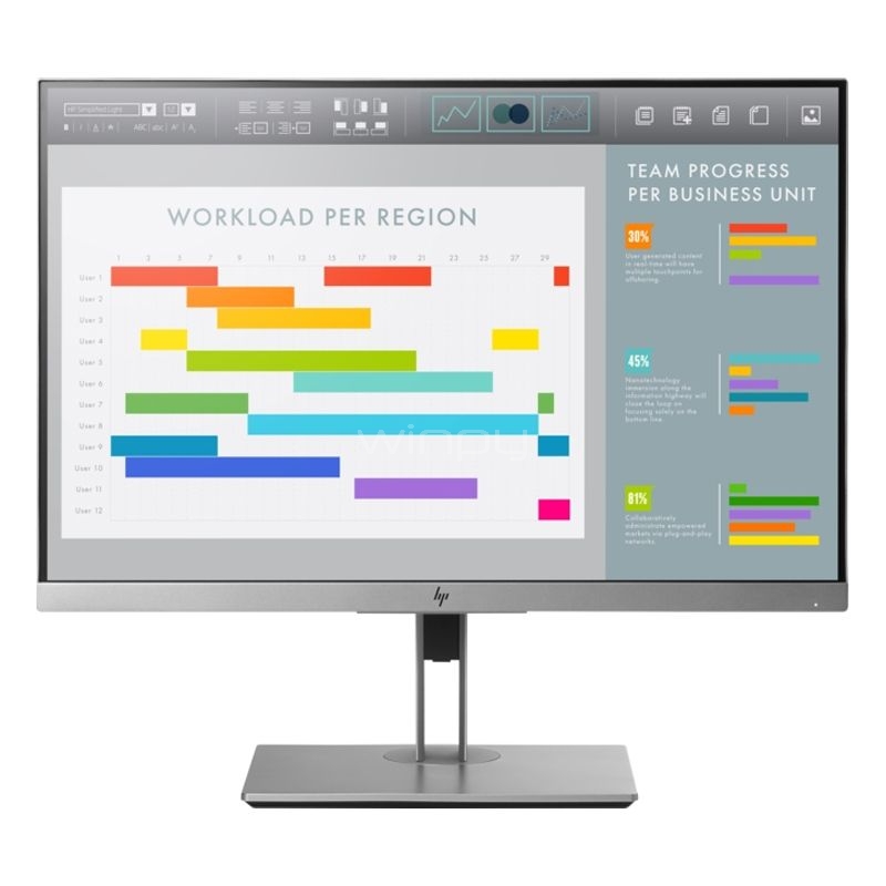 Monitor HP EliteDisplay E243i de 24“ - 1FH49A8_R - Winpy.cl