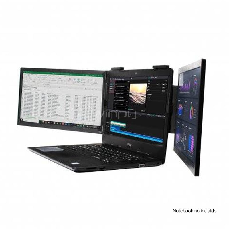Monitor Doble Portátil Clio de 14“ (IPS, Full HD, USB-C) | 100050100007