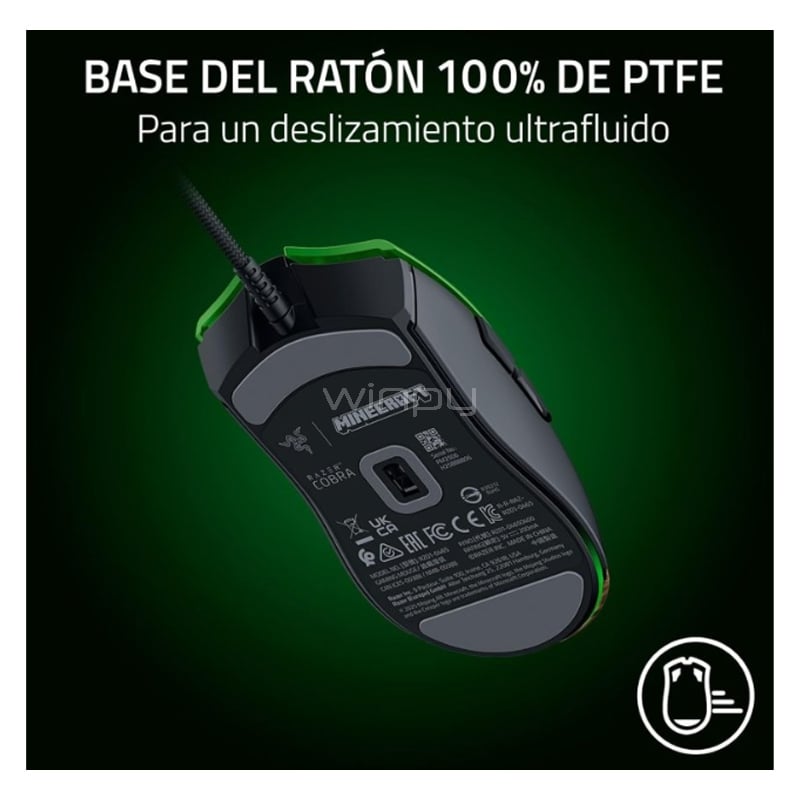 Mouse Gamer Razer Cobra Minecraft - RZ01-04650200-R3M1 - Winpy.cl