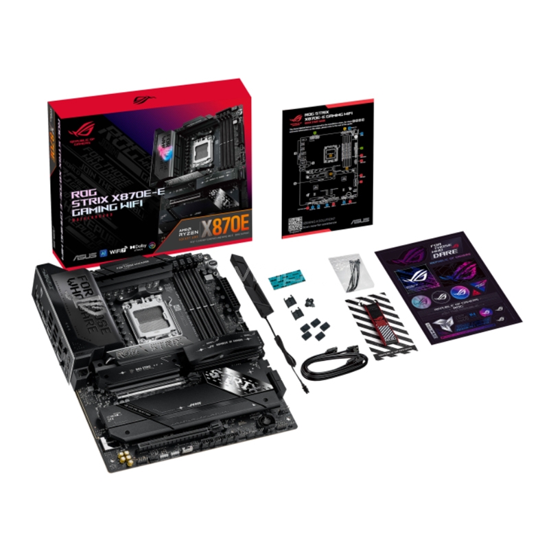 Placa Madre ASUS ROG STRIX X870E-E GAMING WIFI (AM5, 8000+MHz DDR5, M.2 ...