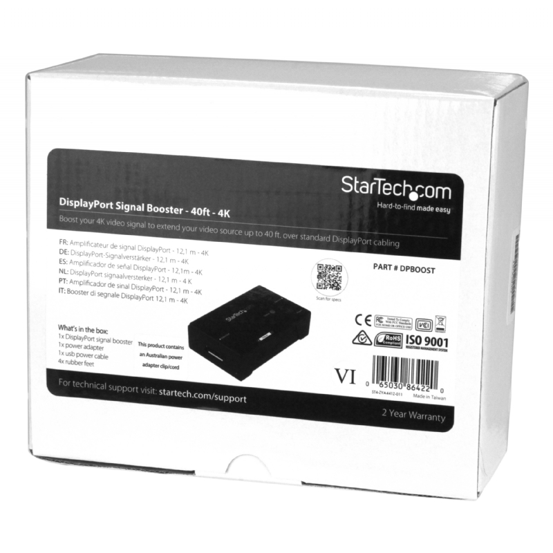 Amplificador de Señal DisplayPort - Extensor Alargador DP - 4K 60Hz ...