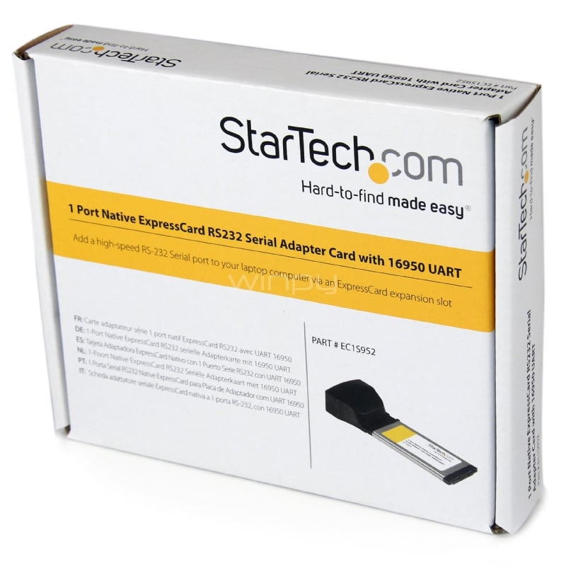 Tarjeta Adaptadora ExpressCard/34 de un Puerto Serial DB9 UART 16950 ...