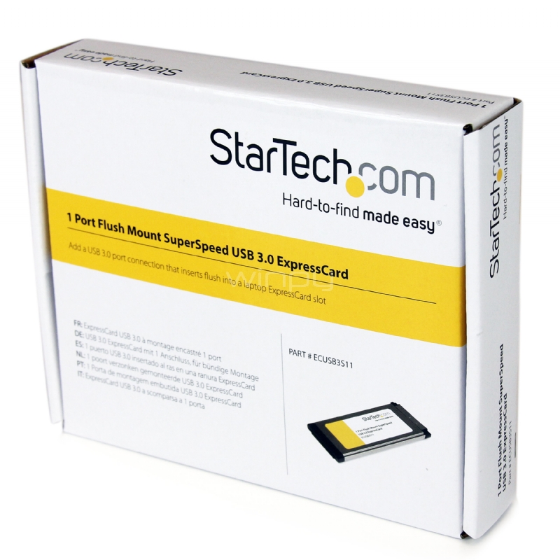 Tarjeta Adaptador ExpressCard/34 USB 3.0 SuperSpeed de 1 Puerto con ...
