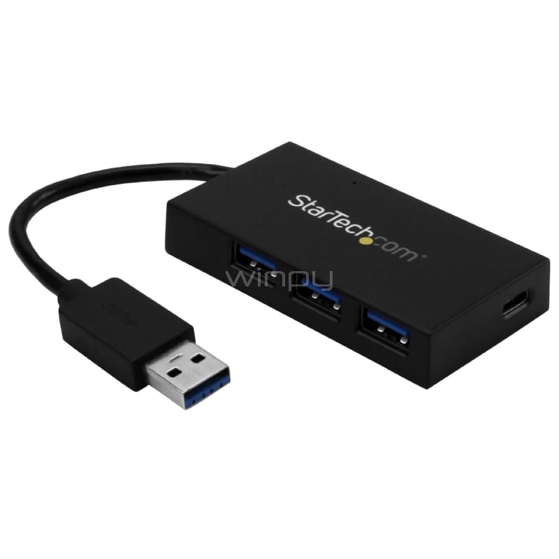 Hub USB 3.0 de 4 Puertos Concentrador de 3 Puertos USB-A y 1 Puerto USB ...