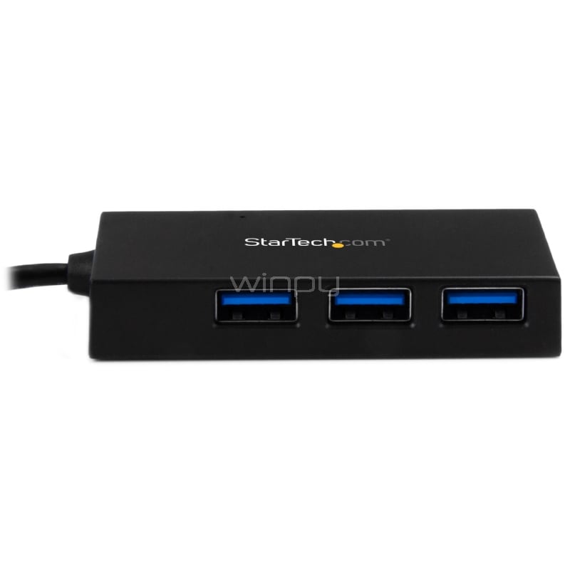 Hub Concentrador USB 3.0 de 4 Puertos Alimentado - USB-C a 4x USB A - Incluye Adaptador de ...