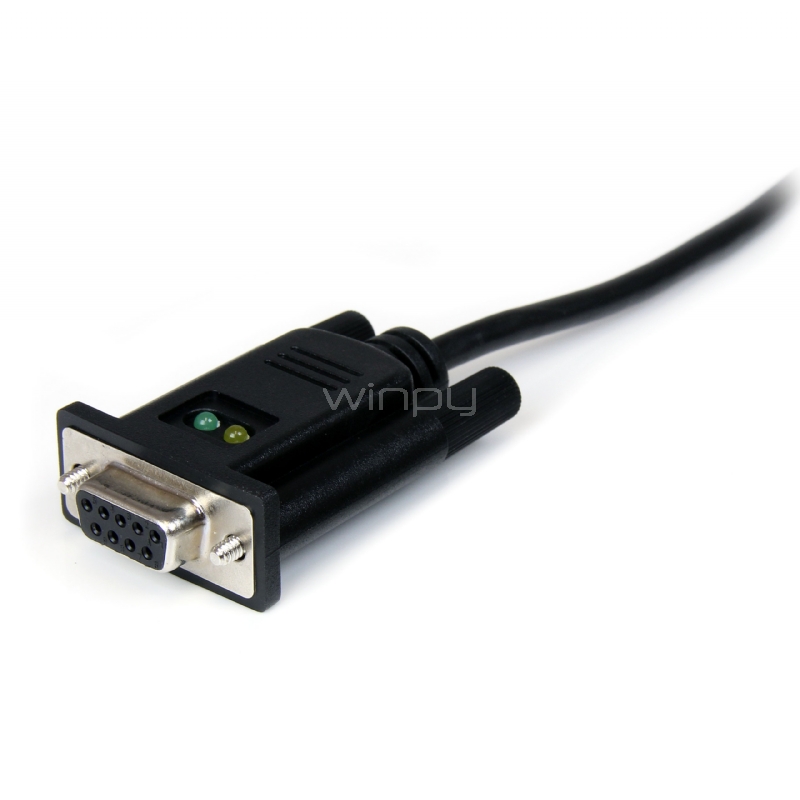 Cable Adaptador de 1 Puerto USB a Módem Nulo Null DB9 RS232 Serial DCE con FTDI - StarTech ...