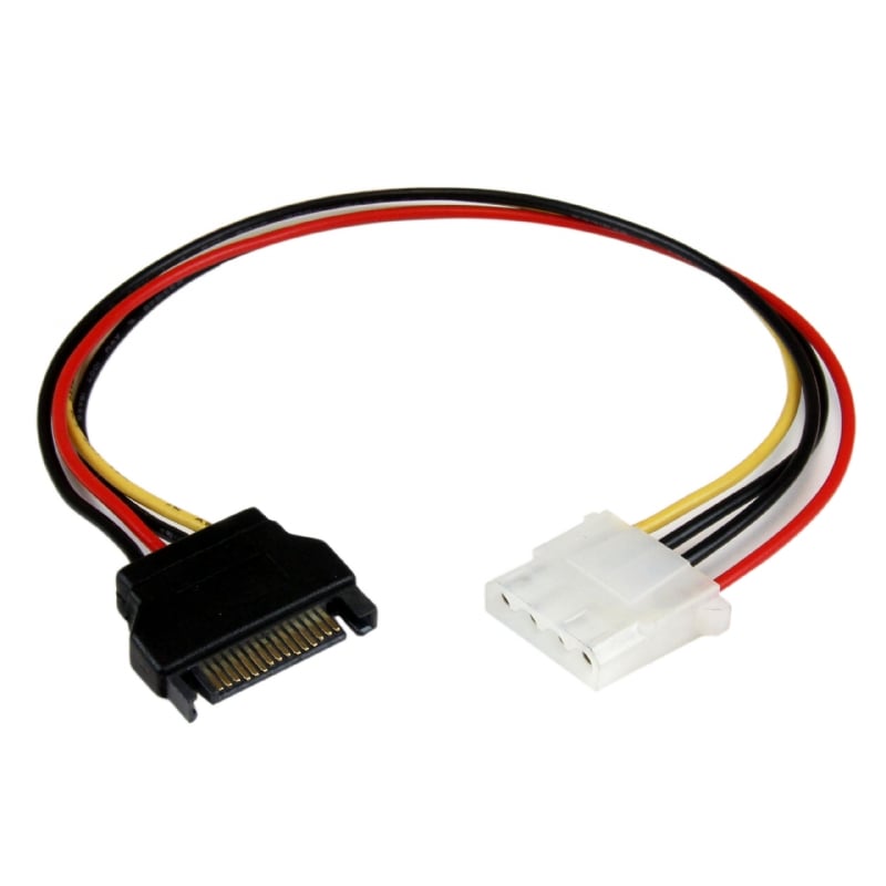 Cable 30cm Adaptador Convertidor Molex 4 Pines a SATA - Hembra LP4 a Macho SATA Alimentación ...