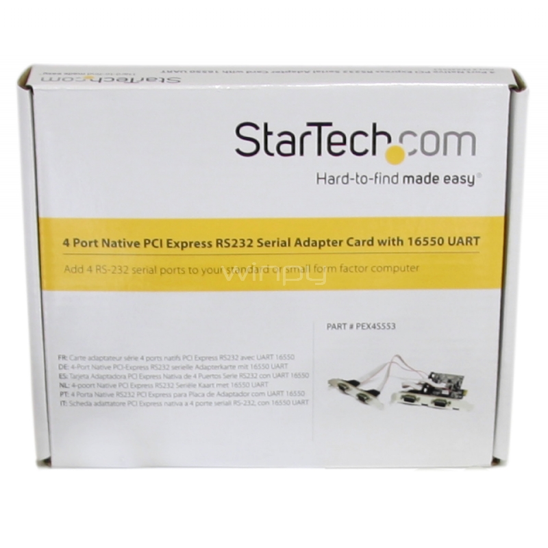 Tarjeta Adaptadora PCI Express PCIe de 4 Puertos Serial RS232 UART ...