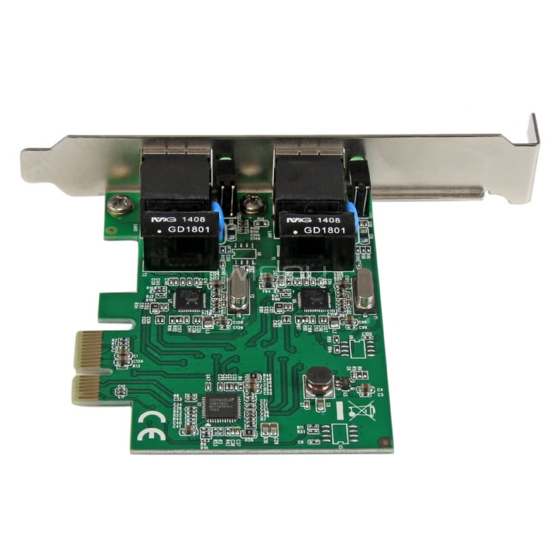 Adaptador Tarjeta de Red NIC PCI Express PCI-E de 2 Puertos Ethernet ...