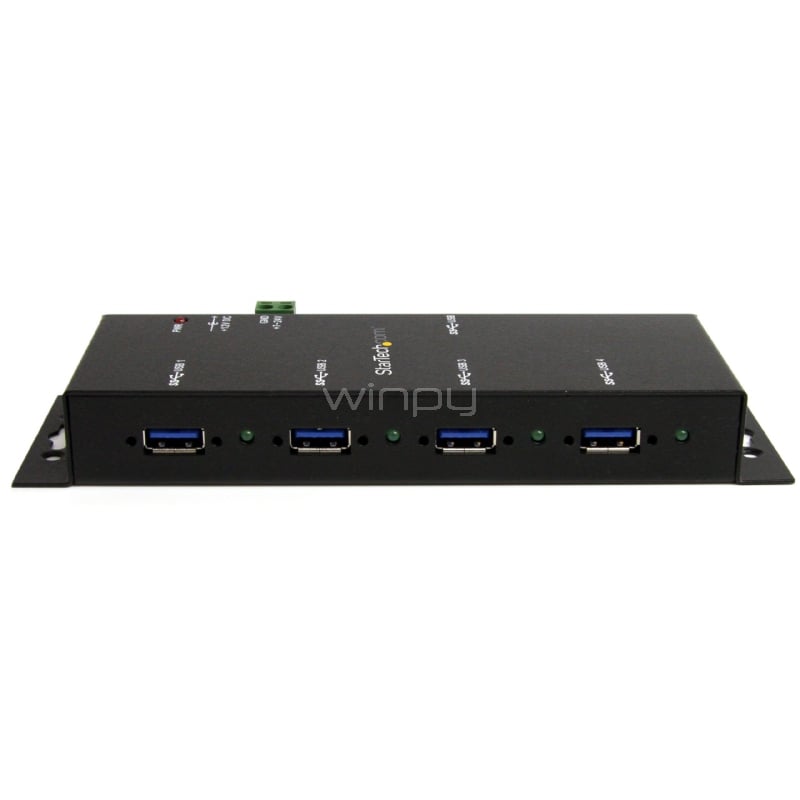 Concentrador Industrial USB 3.0 SuperSpeed de 4 Puertos - Hub de Montaje - StarTech - ST4300USBM ...