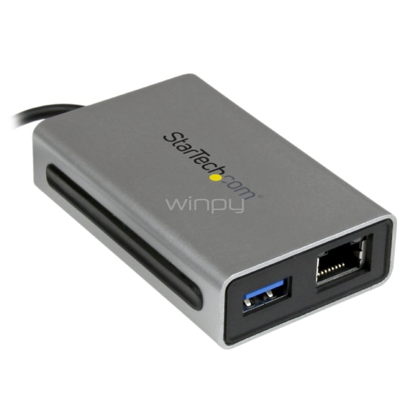 Adaptador Thunderbolt de Red Ethernet Gigabit Externo con Puerto USB 3. ...