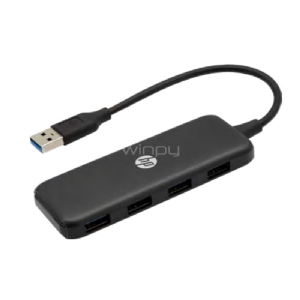 Adaptador Multipuerto HUB HP de 4 Puertos USB - DHC-CT110 - Winpy.cl
