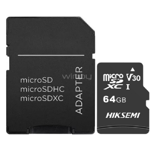 Tarjeta MicroSD Hiksemi TF NEO de 64GB - HS-TF-C1 64G ADAPTER - Winpy.cl
