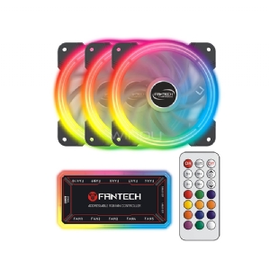 Kit de Ventiladores Fantech Typhoon RGB - FB-302 - Winpy.cl