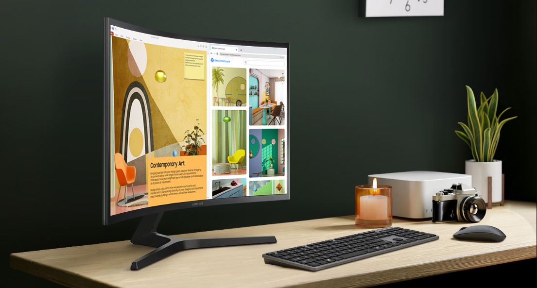 Monitor Curvo Samsung Essential de 27“ - LS27C366EALXZS - Winpy.cl
