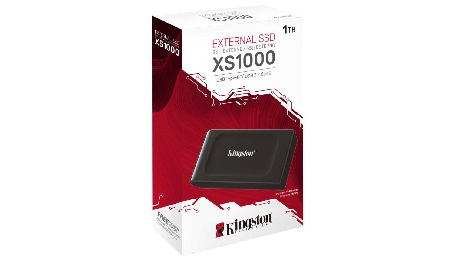 Disco Externo SSD Kingston XS1000 de 1TB - SXS1000/1000G - Winpy.cl