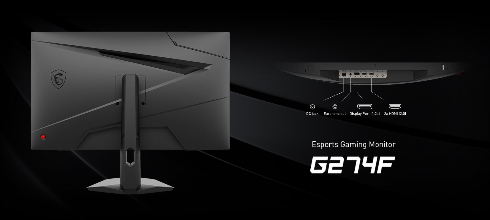 Monitor Gamer MSI G274F de 27“ (Rapid IPS, Full HD, 180Hz, 1ms, DP+HDMI ...
