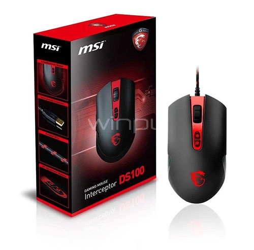 Mouse MSI Interceptor DS100 - S12-0401130-EB5 - Winpy.cl
