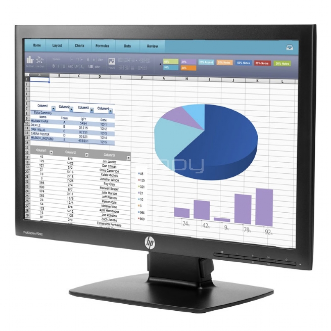 Monitor HP ProDisplay P202 - LED - 20 - K7X27AA#ABA - Winpy.cl