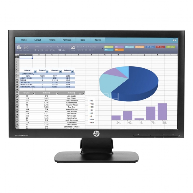 Monitor HP ProDisplay P202 - LED - 20 - K7X27AA#ABA - Winpy.cl