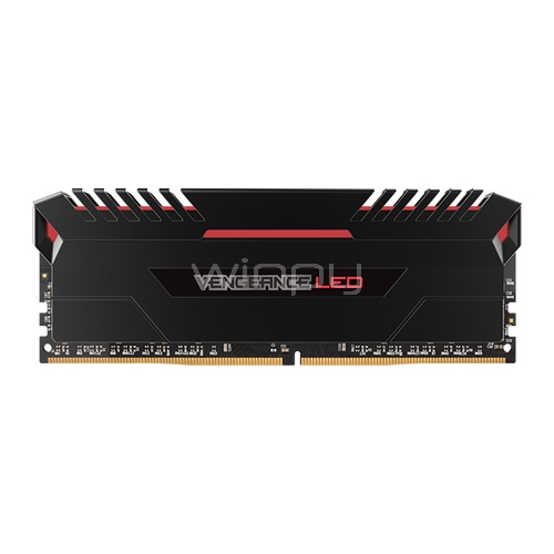Memoria RAM Corsair Vengeance LED RED de 32 GB (2x16GB, 3000 MHz, DDR4 ...