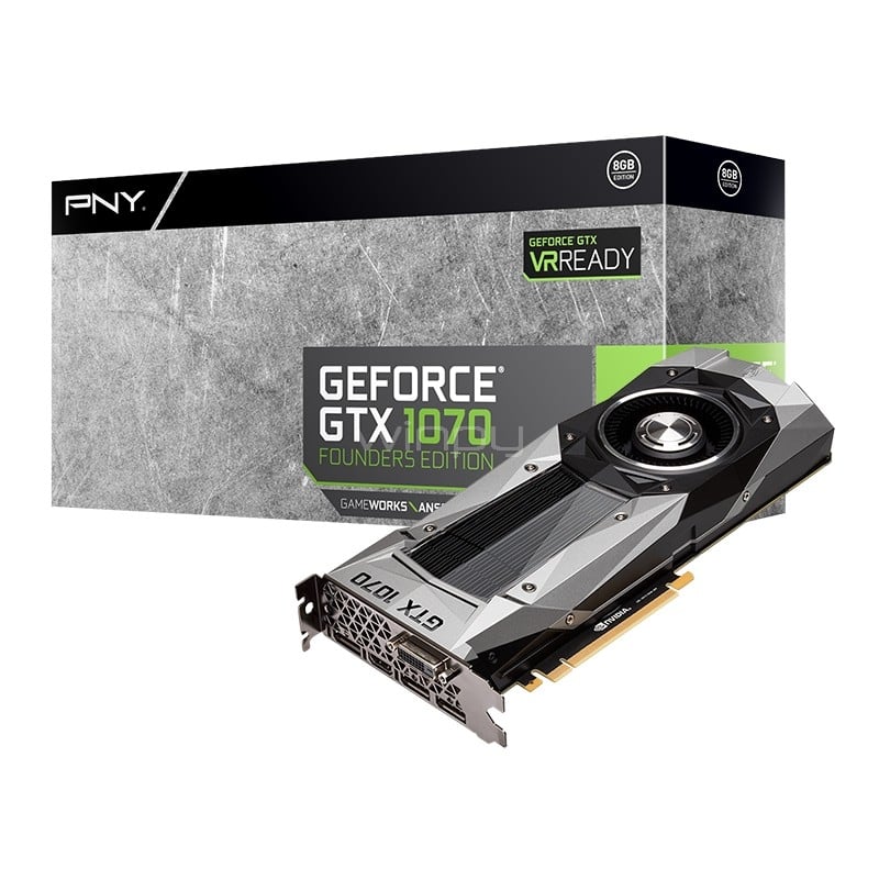 PNY NVIDIA GeForce GTX 1070 Founders Edition - 8GB - VCGGTX10708XPB ...