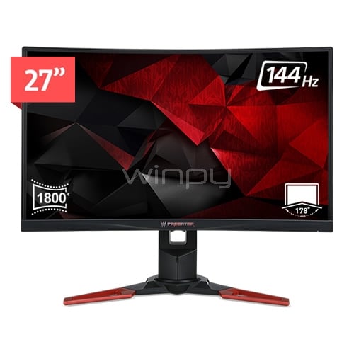 Monitor Gamer Acer Predator Z271 de 27 pulgadas Curvo - UM-HX1AA.006 ...