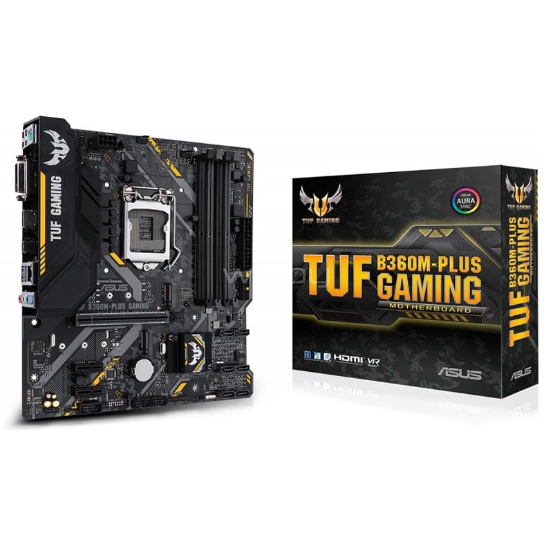 Placa Madre Asus TUF B360M-PLUS GAMING - TUF B360M-PLUS GAMING - Winpy.cl