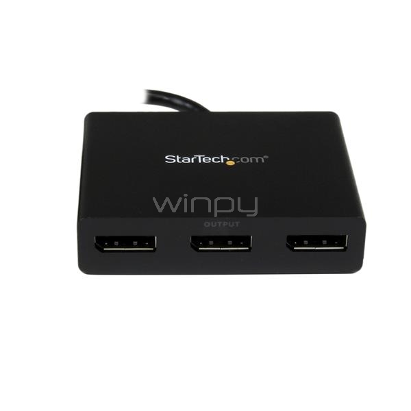 Adaptador de vídeo Startech Spliter DisplayPort a 3 DisplayPort ...