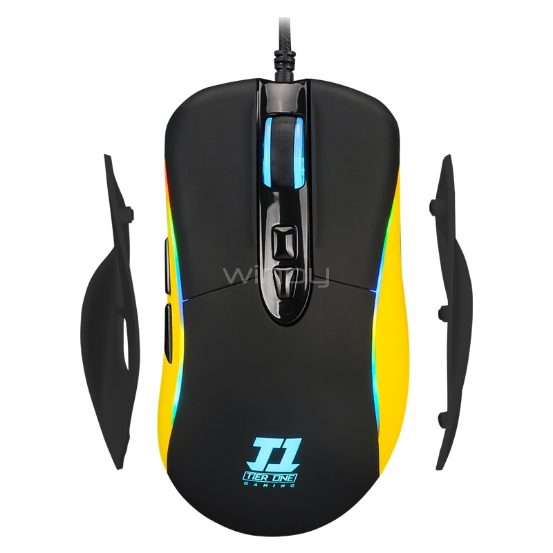 Mouse Gamer Tier One Scramjet RGB Carbon Black - T1SCRAMJETCB - Winpy.cl